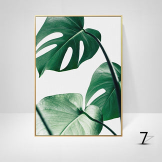 Inspirational Quotes Posters Golden Pineapple Green Leaf Monstera Wall ...