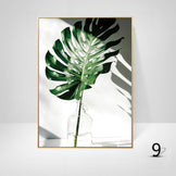Inspirational Quotes Posters Golden Pineapple Green Leaf Monstera Wall ...