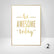 Inspirational Quotes Posters Golden Pineapple Green Leaf Monstera Wall ...