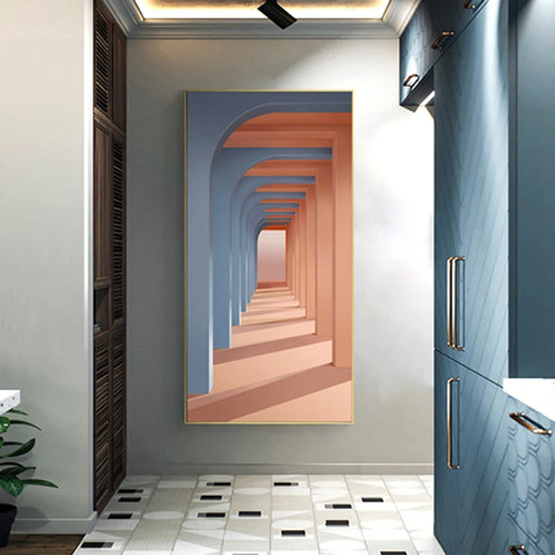 Modern Abstract Minimalist Arches Architecture Wall Art Pictures For ...