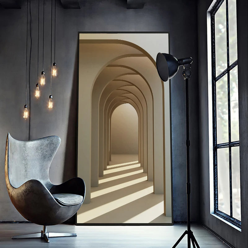Modern Abstract Minimalist Arches Architecture Wall Art Pictures For ...
