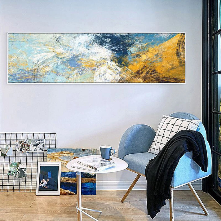 Modern Abstract Wide Format Wall Art Pictures Above The Sofa / Above ...