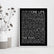 One Life Inspirational Motivational Quotes Poster Black White Wall Art ...