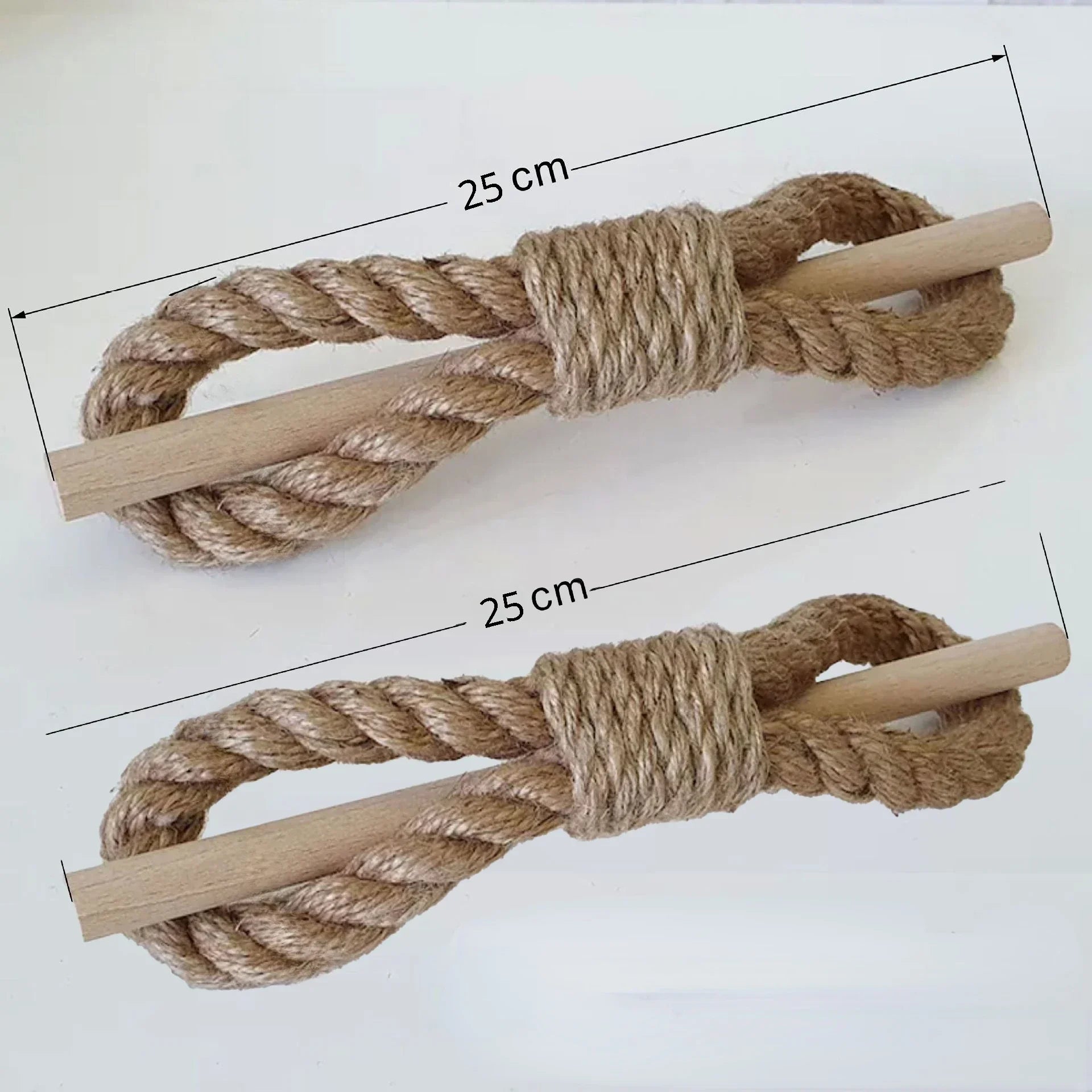 Natural Wood Hemp Rope Curtain Tie Binding Decoration For Living Room ...