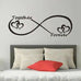 Together Forever Infinity Love Heart Decal Wall Sticker For Bedroom ...